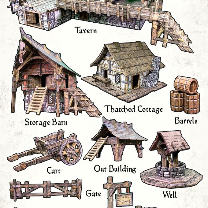 Fantasy Wargames Terrain by Battle Systems - Fantasy Gaming Table x 4 ...