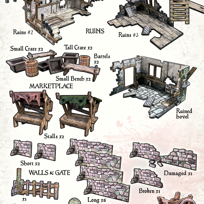 Fantasy Wargames Terrain by Battle Systems - Fantasy Gaming Table x 4 ...
