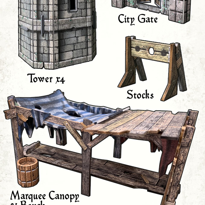 Fantasy Wargames Terrain by Battle Systems - Fantasy Gaming Table x 3 ...