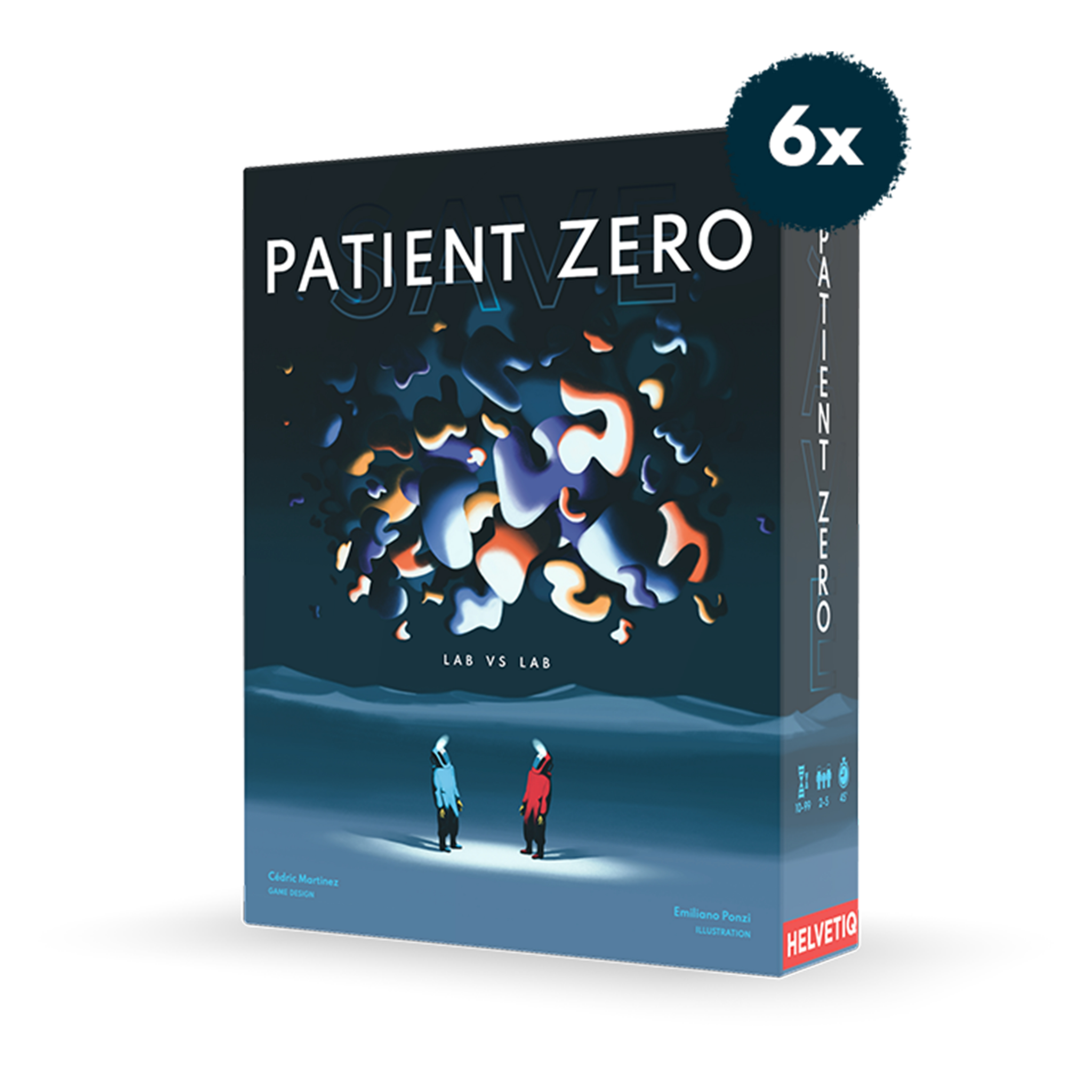 SAVE PATIENT ZERO by Helvetiq - SIX PACK - Gamefound