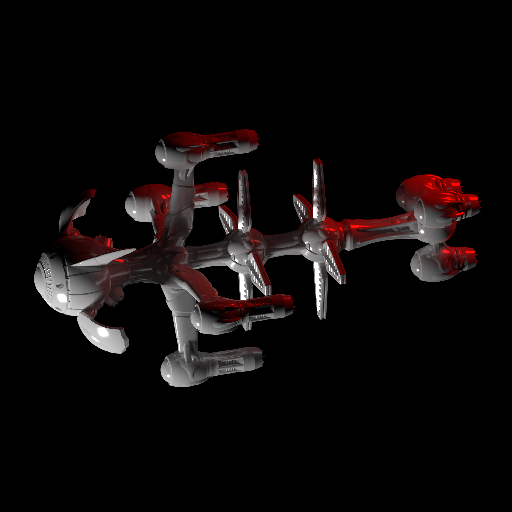 SPACE KRAKEN by 3DARTLAB - Spaceship, 3D download - Gamefound