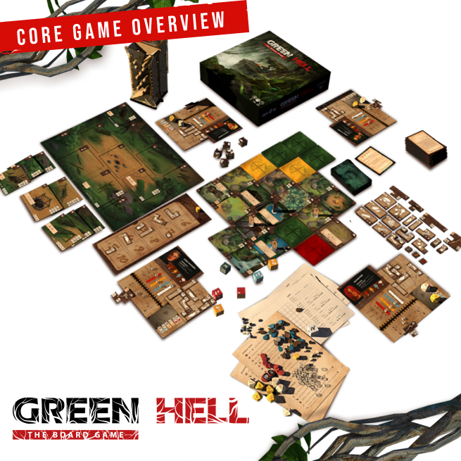 Green Hell: The Board Game by Galaktus_Games - Core Box Bundle - Gamefound