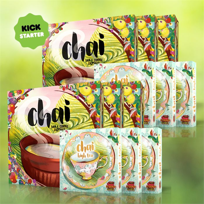 Chai: Tea for 2 & Dice Trays by Steeped Games - 6X Chai Deluxe & High ...