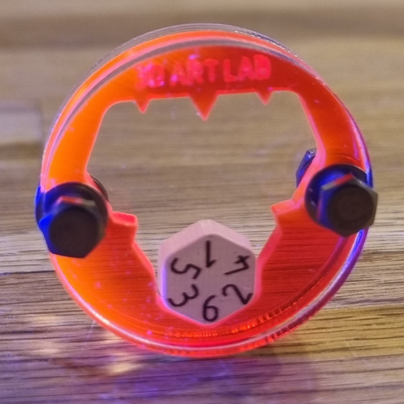 TRIPLE HEX DICE by 3DARTLAB - 9x Acrylic Dice - Gamefound