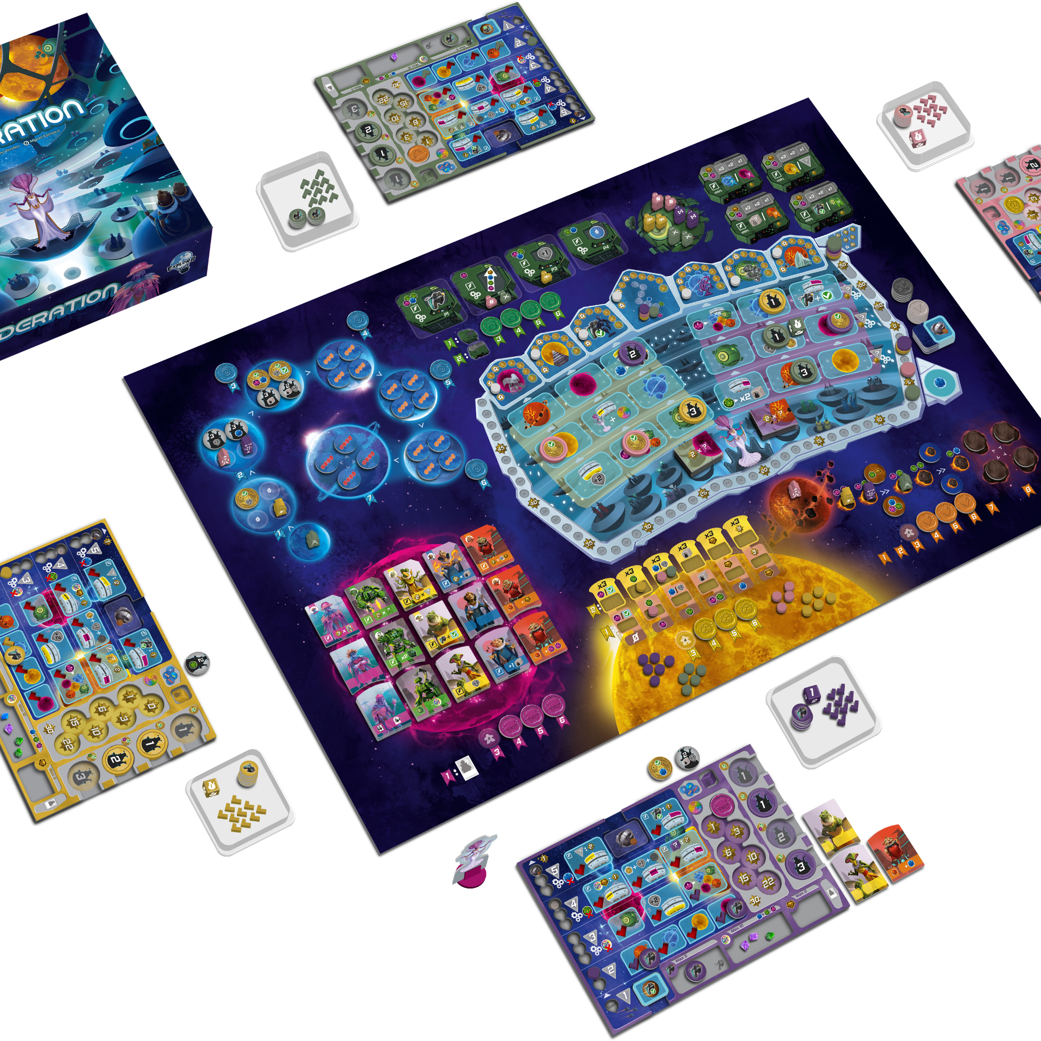 Federation - Boardgame by Explor8 - Federation Deluxe x3 - Gamefound
