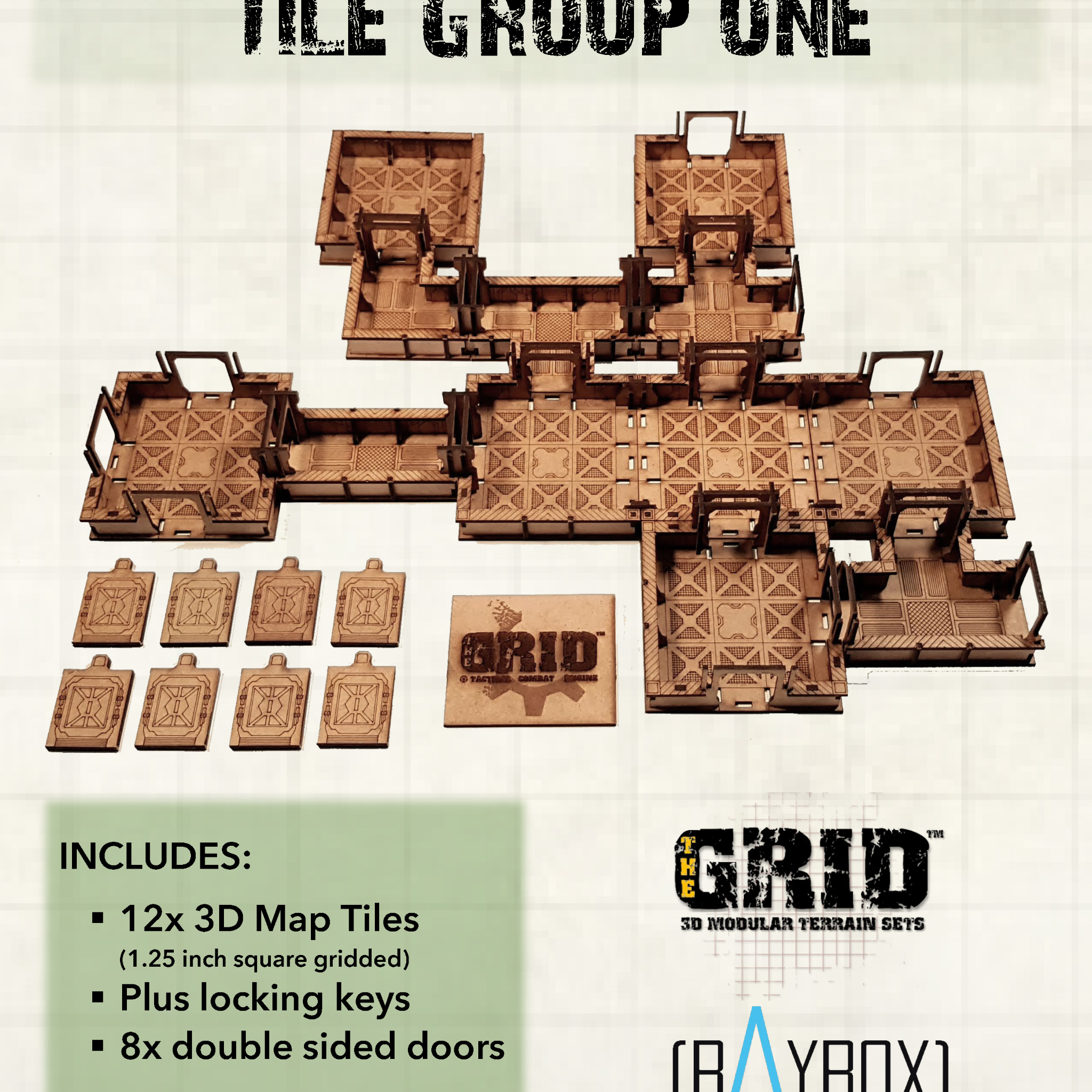 The GRID 3D Modular Terrain by Raybox Games - Tile Group One - Modern ...