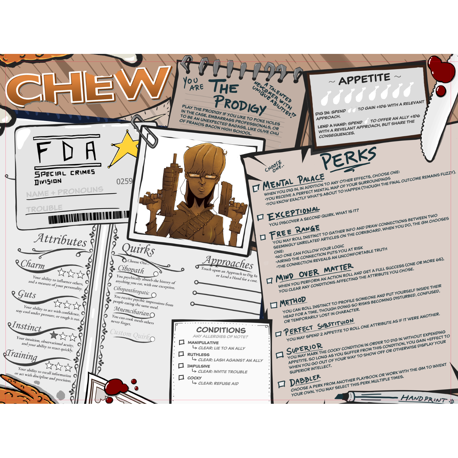 CHEW: The Roleplaying Game by PeteyP - Pad of Color Character Sheets ...