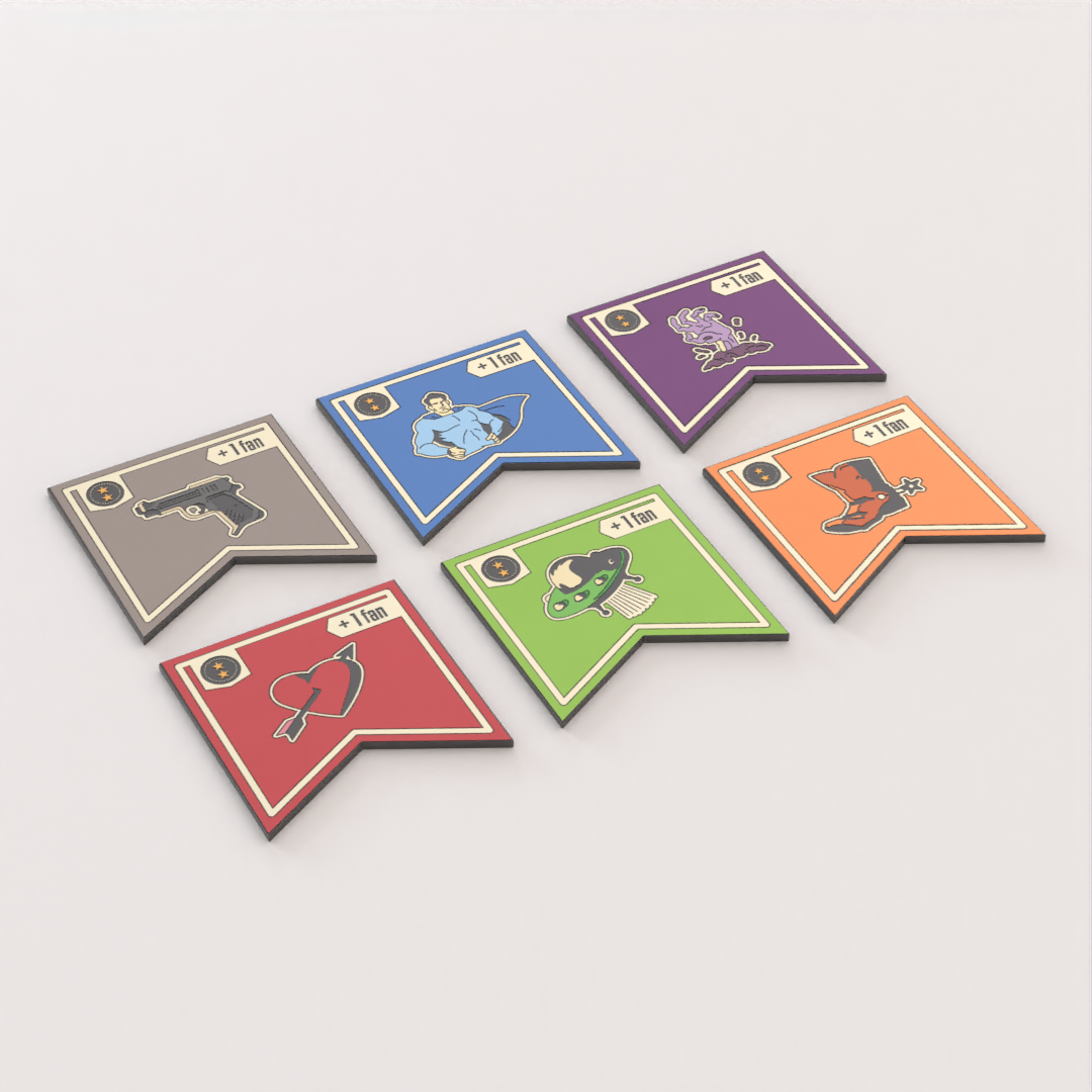 Age of Comics: The Golden Years by Lirius Games - Enamel Mastery Tokens ...