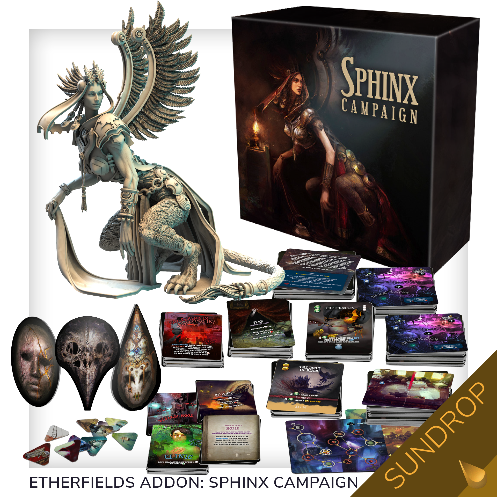 Etherfields Board Game by Awaken Realms - Sphinx campaign (Sundrop) - Gamefound
