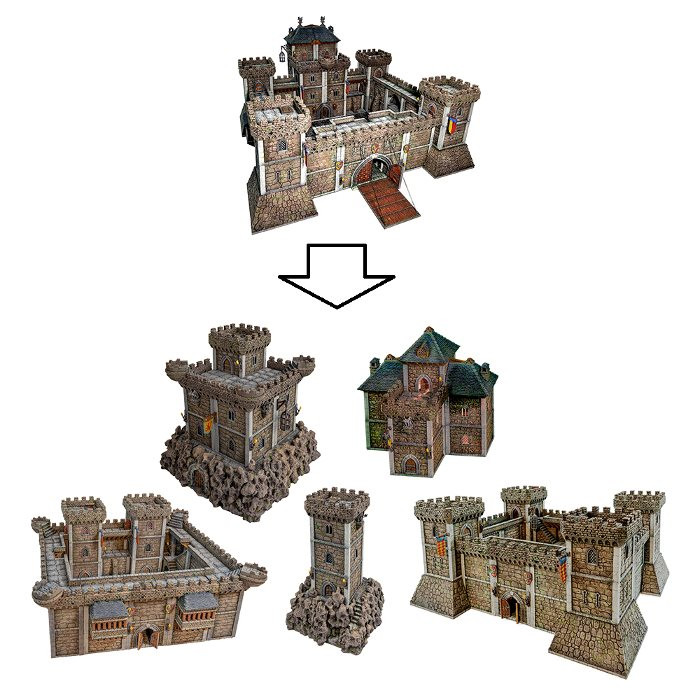 CASTLE SYSTEM - Magnetic Modular Terrain for RPG & Wargames by BOAR ...