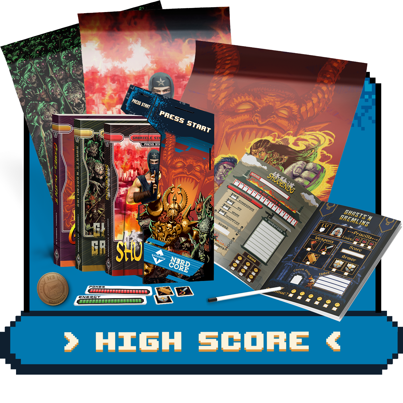 Press Start - The first arcade gamebook experience! by Acheron Games ...