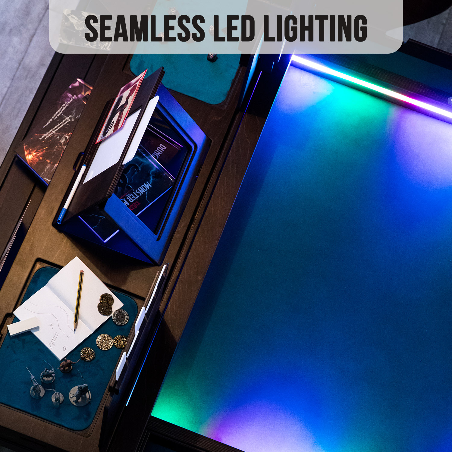 Sunnygeeks 1.5 - Modular Gaming Table by Rathskellers - Seamless LED ...