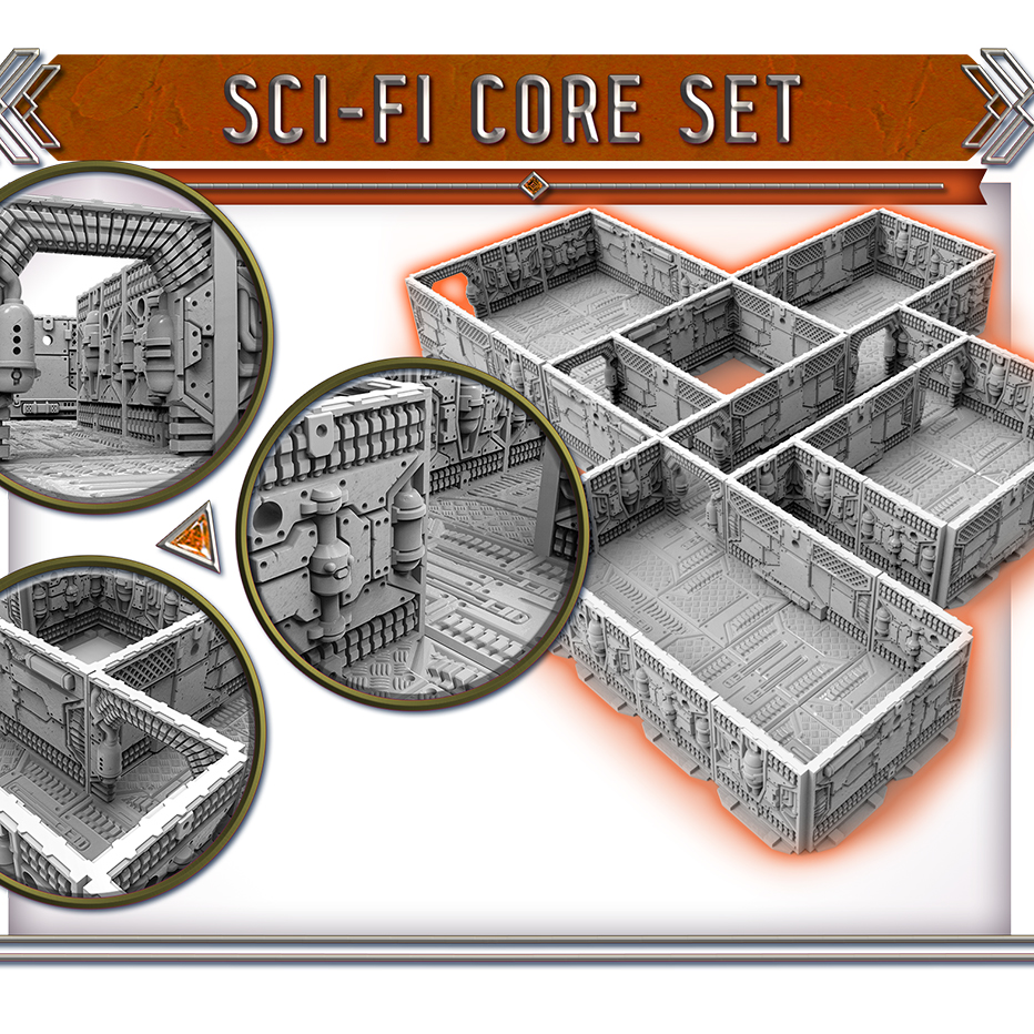 Dungeons & Lasers: Plastic Tabletop Scenery by Archon Studio - Core Set - Gamefound