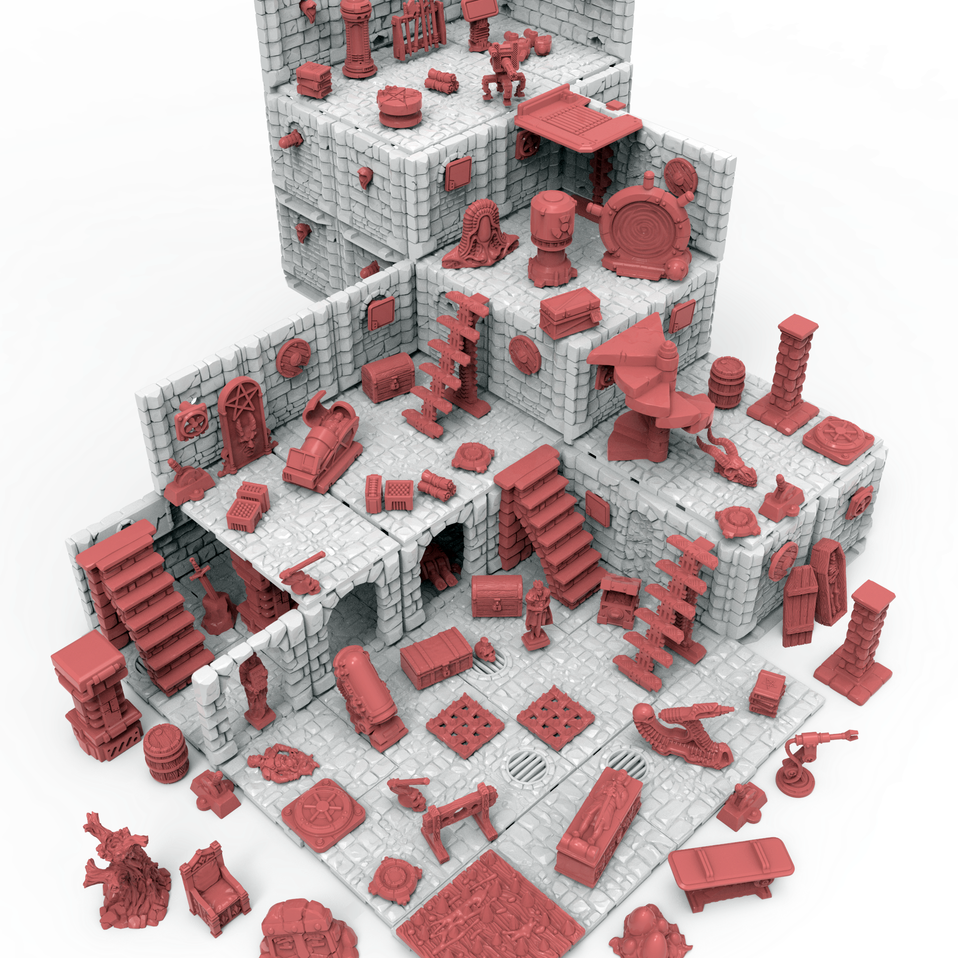 Dungeons & Lasers: Plastic Tabletop Scenery by Archon Studio - Stretch ...