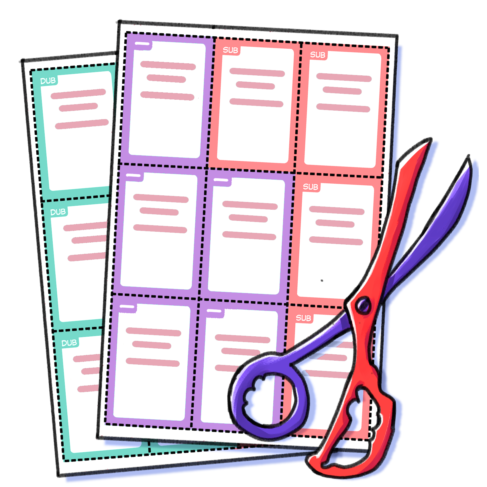 Blank Me, Senpai! by Cel Shaded Games - Illustrated Print + Play Game ...