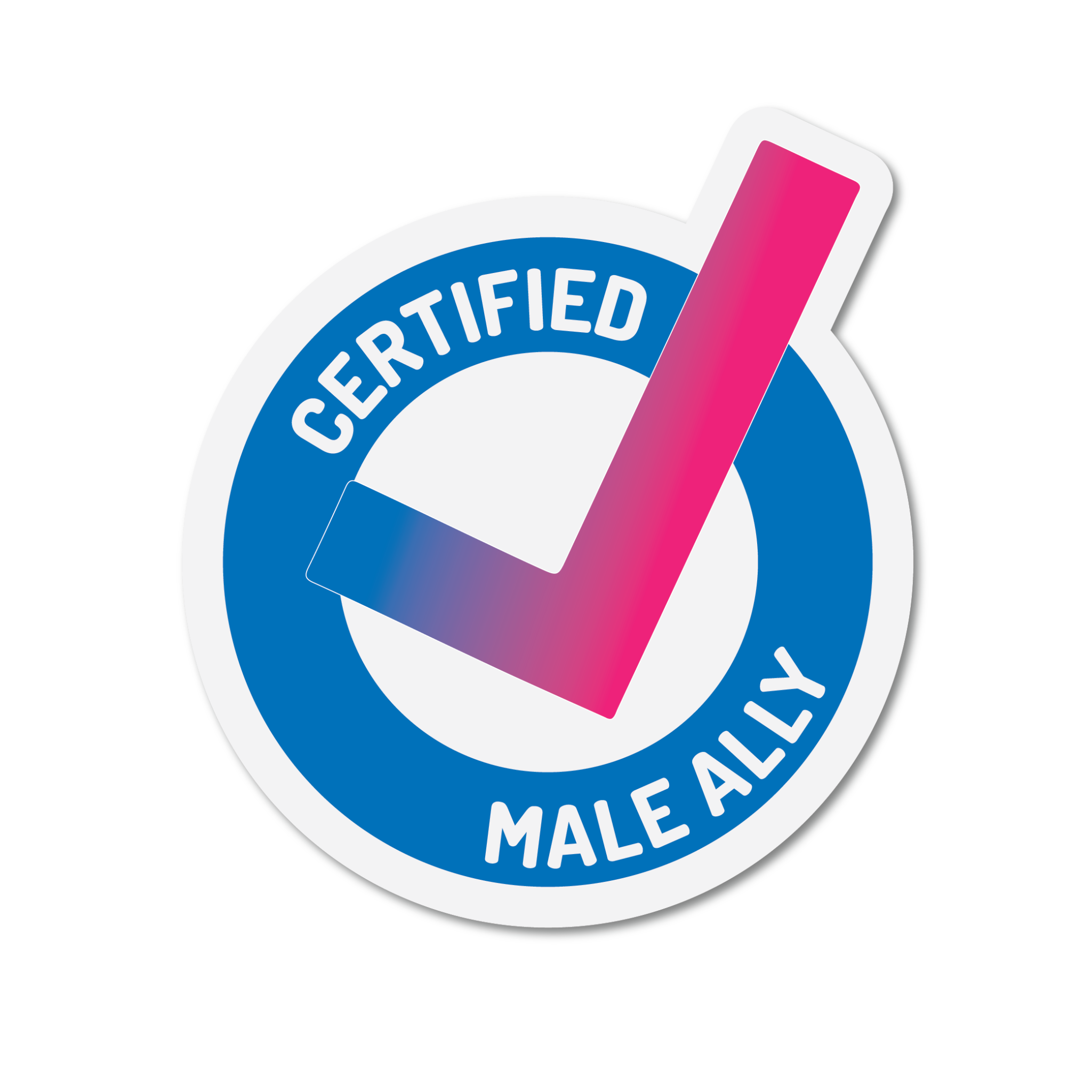 How to Lose a Guy in One DM by Flying Leap Games - Certified Male Ally Sticker - Gamefound