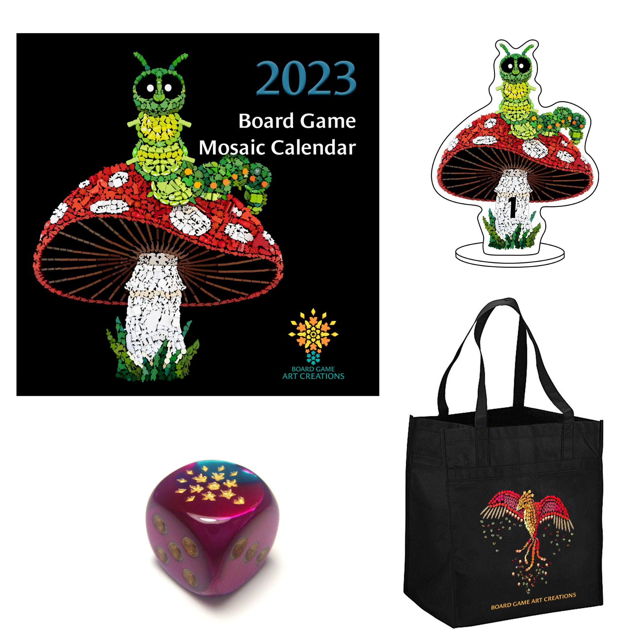 2023 Board Game Mosaic Calendar by Board Game Art Creations - The Super ...