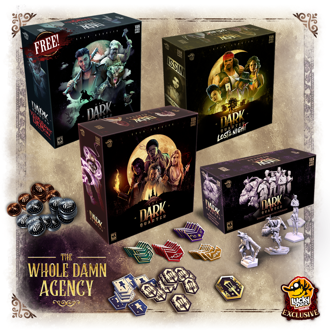 The Dark Quarter by Lucky Duck Games - The Whole Damn Agency - Gamefound