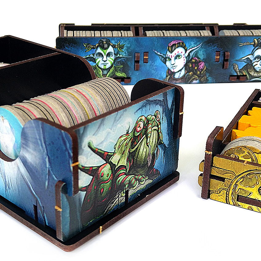 Colorful inserts with original artworks for popular games! by e-Raptor ...
