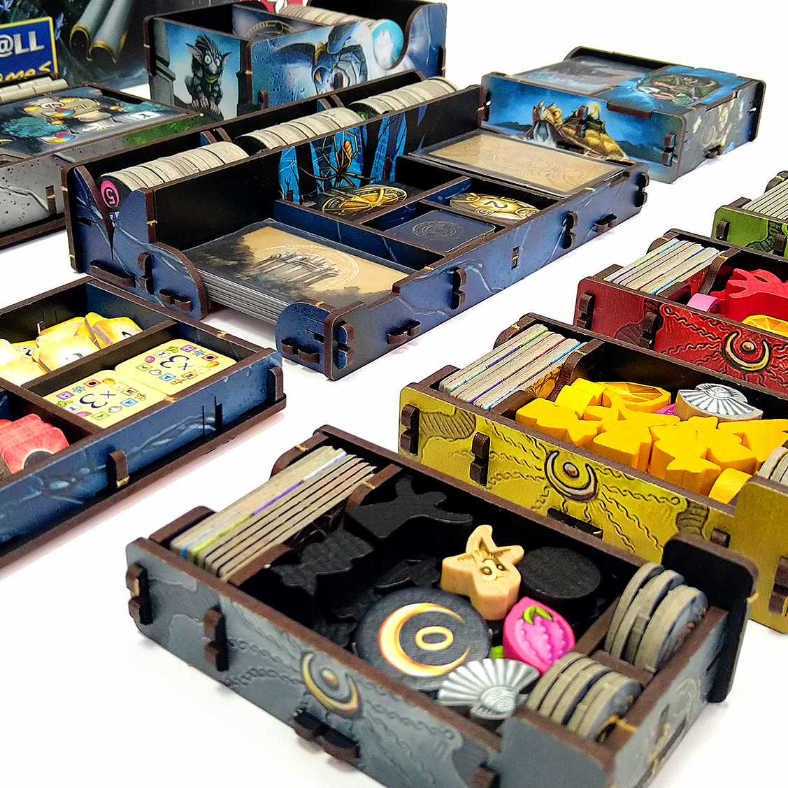 Colorful inserts with original artworks for popular games! by e-Raptor ...