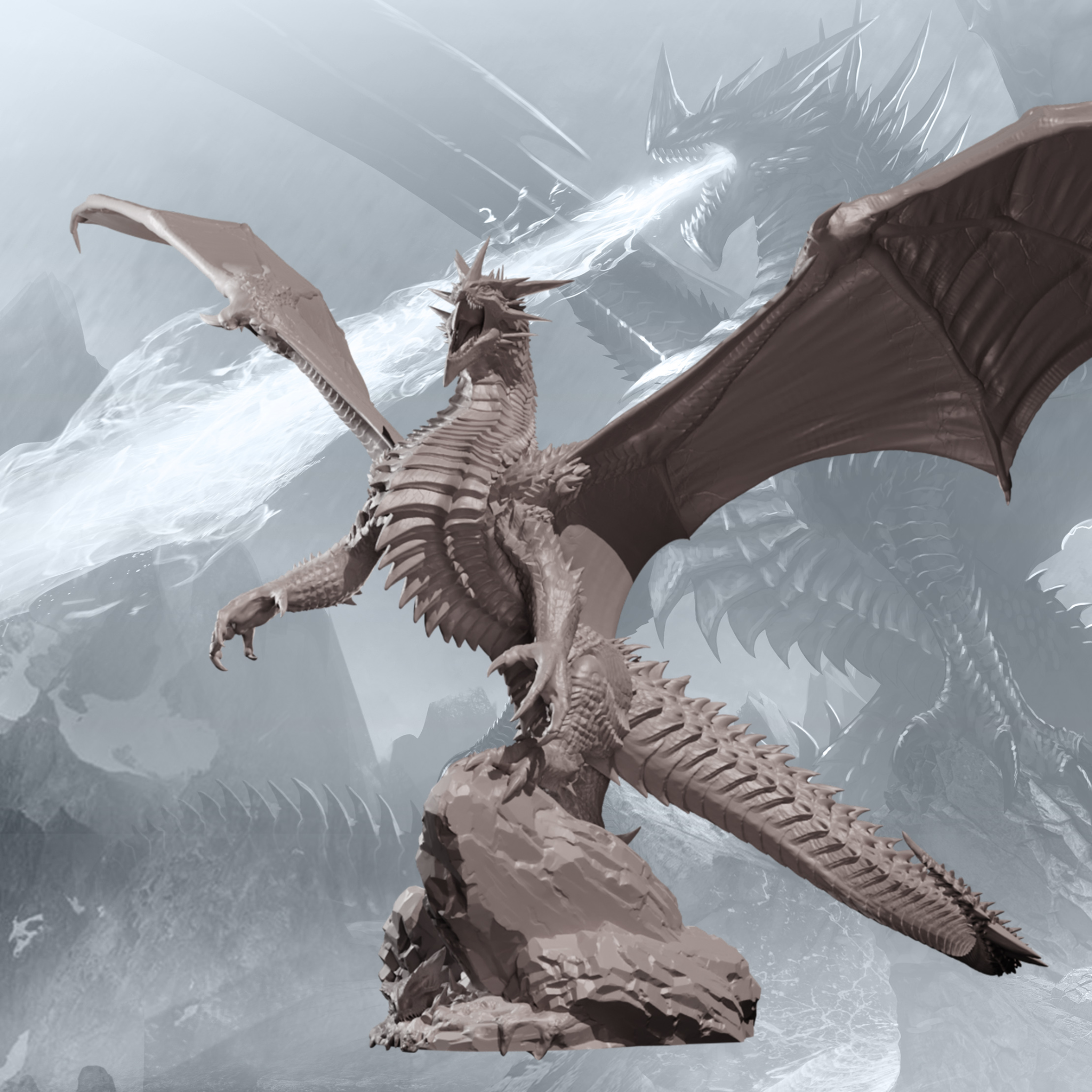 Majesty of Dragons by Dragolisco - Resin Archdragon