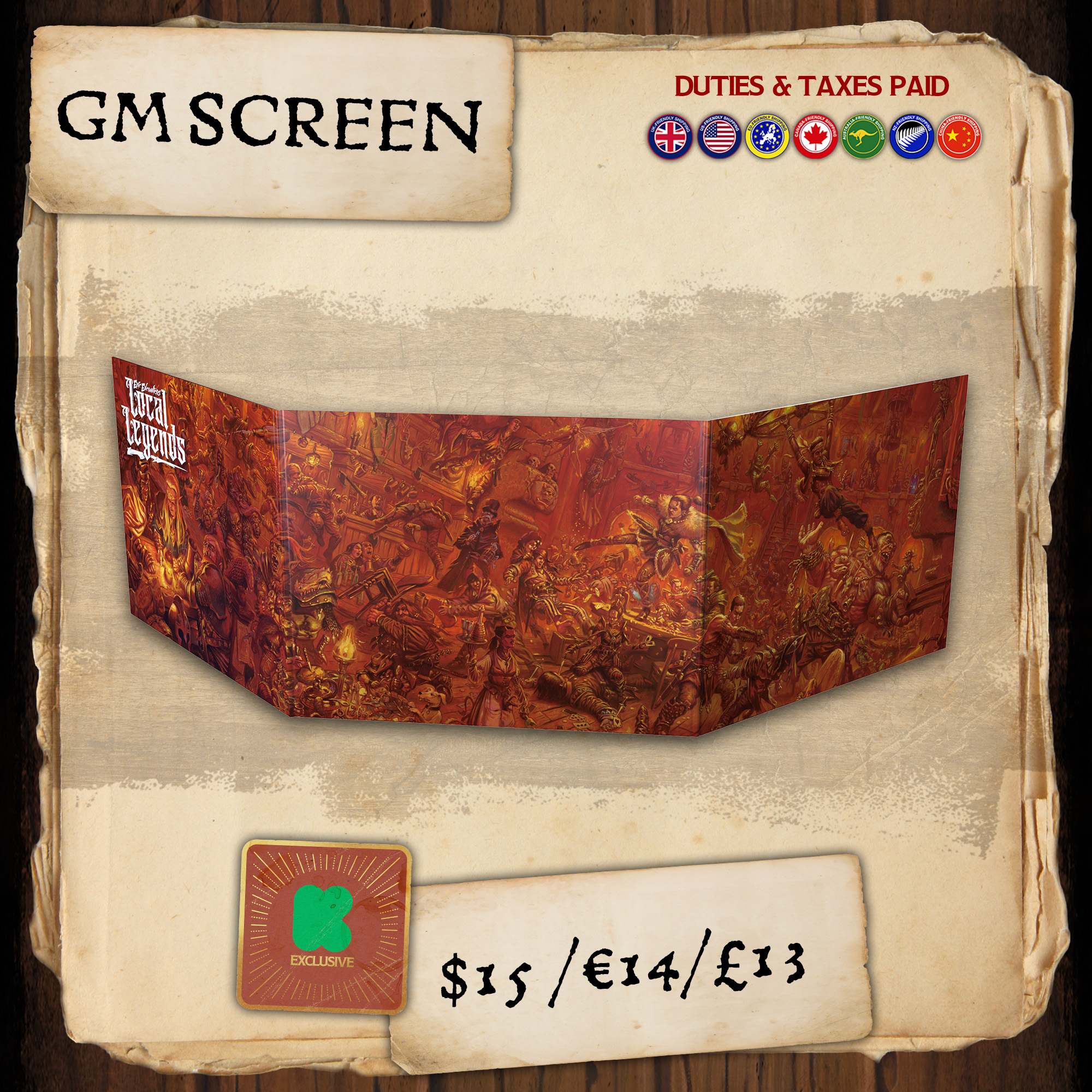 Epic Encounters: Local Legends by Steamforged Games - GM Screen ...