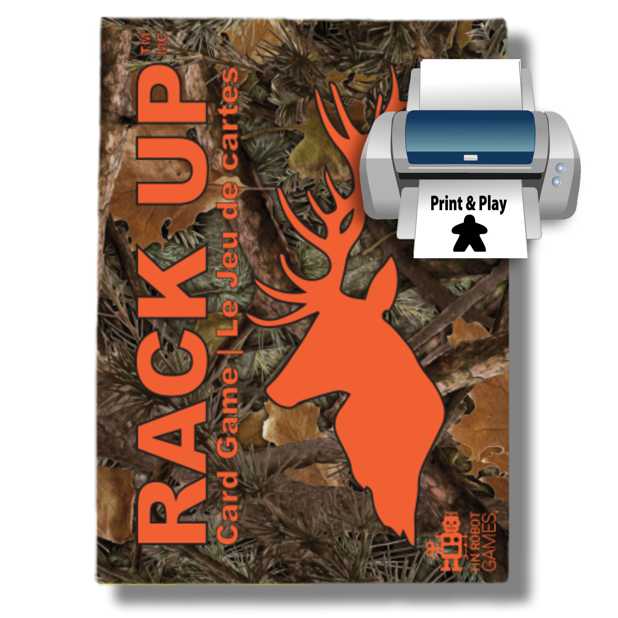 Planting Evidence: The Card Game by Tin Robot Games - Print & Play Rack UP