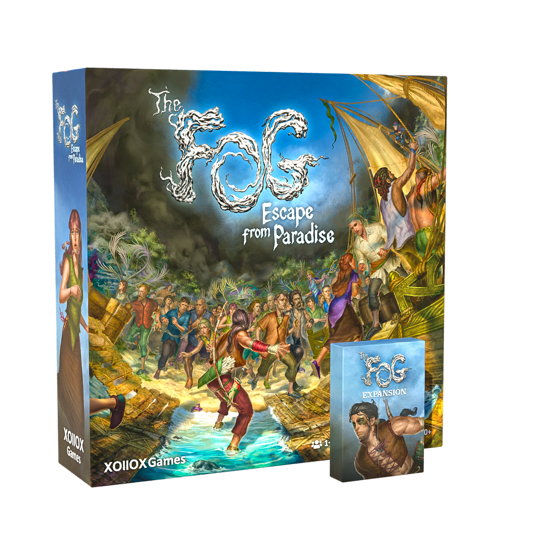 The FOG - Escape from Paradise by XOLLOX Games - Deluxe Version (EN/DE) for 1-6 Players - Gamefound