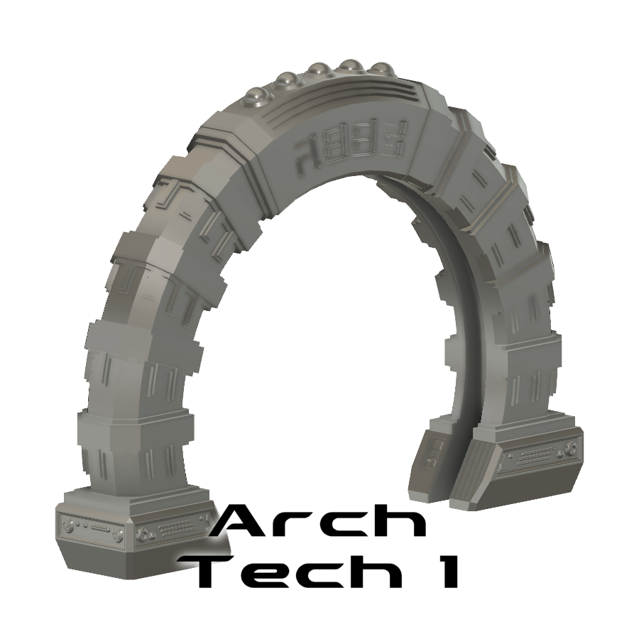 Tech Arches for TTRPGs, Dioramas and other Display by Plastic Dungeon ...