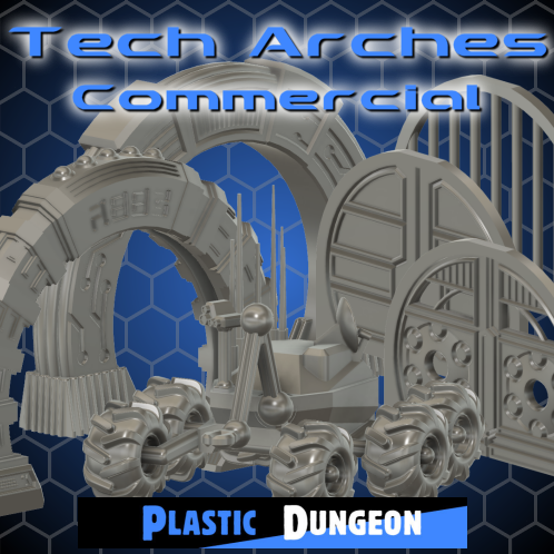 Tech Arches for TTRPGs, Dioramas and other Display by Plastic Dungeon ...
