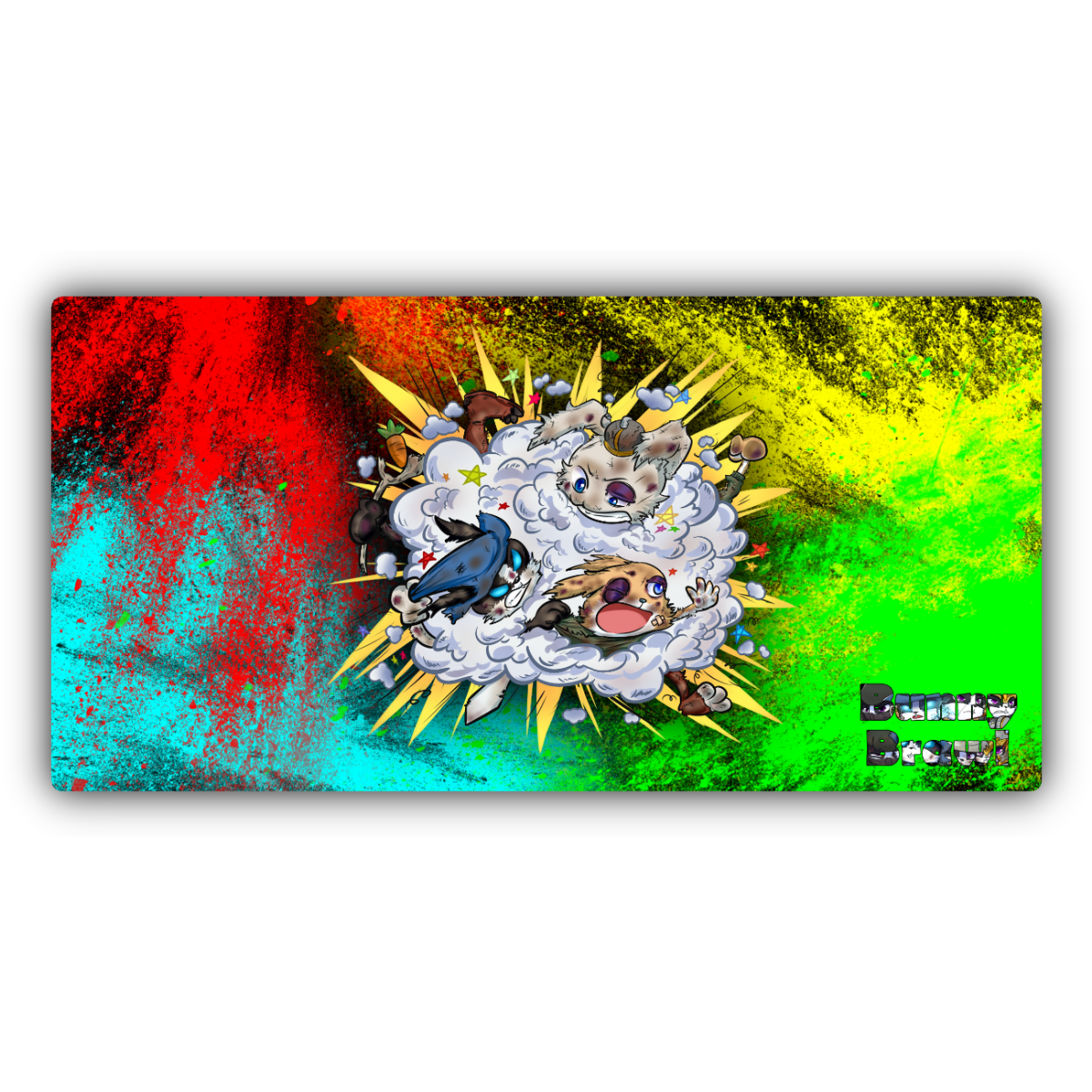 7 Deadly Dice by Calm Storm Games - Bunny Brawl Playmat - Gamefound