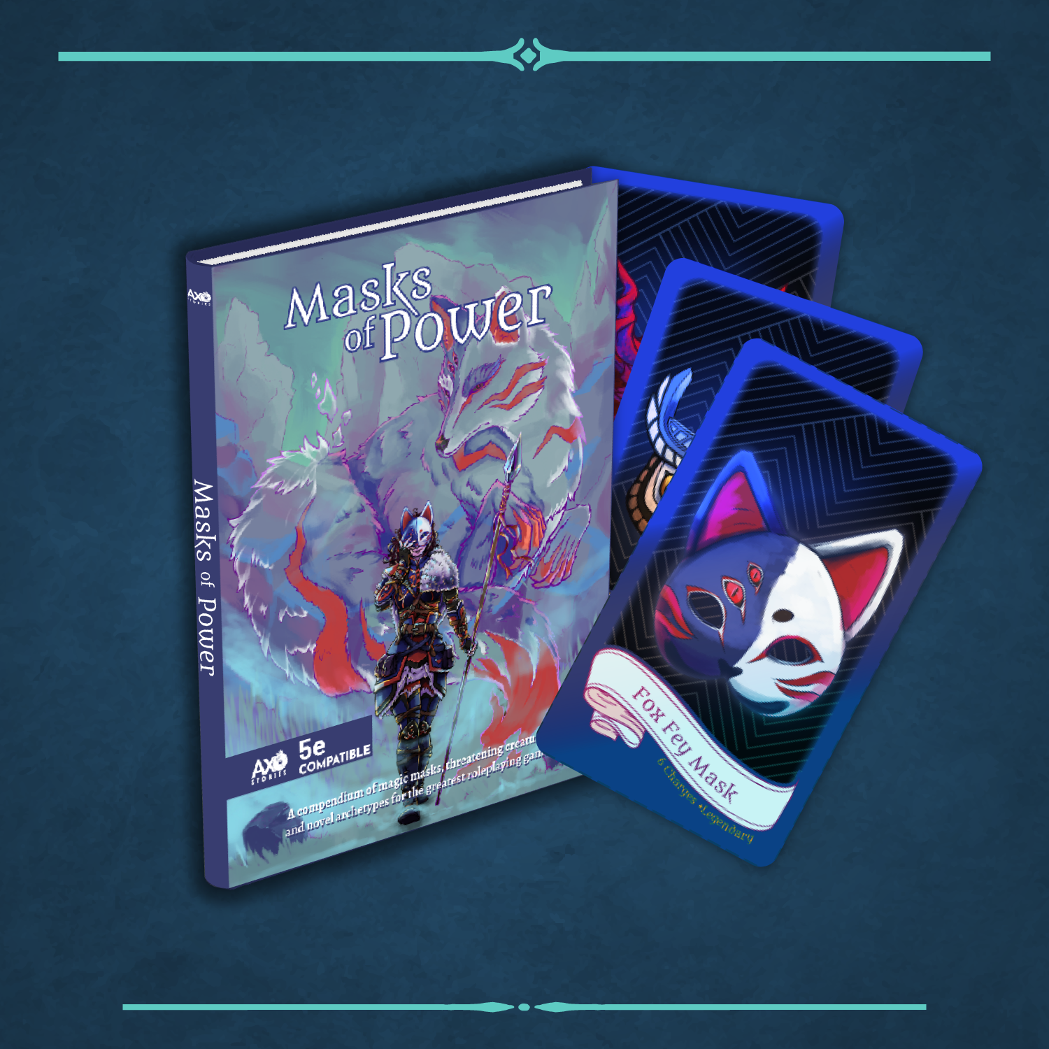 Masks of Power for 5e by Axo Stories - Mask of Power Hardcover + Deck ...