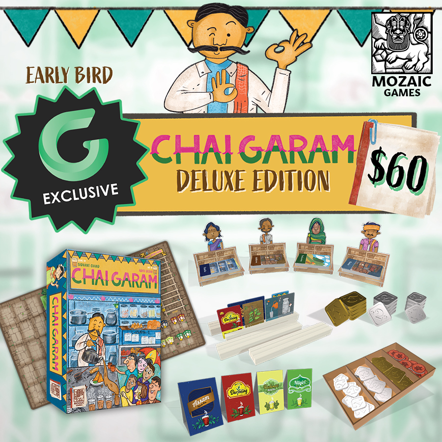 CHAI GARAM by MOZAIC GAMES - Early Bird Chai Lover (Deluxe) - Gamefound