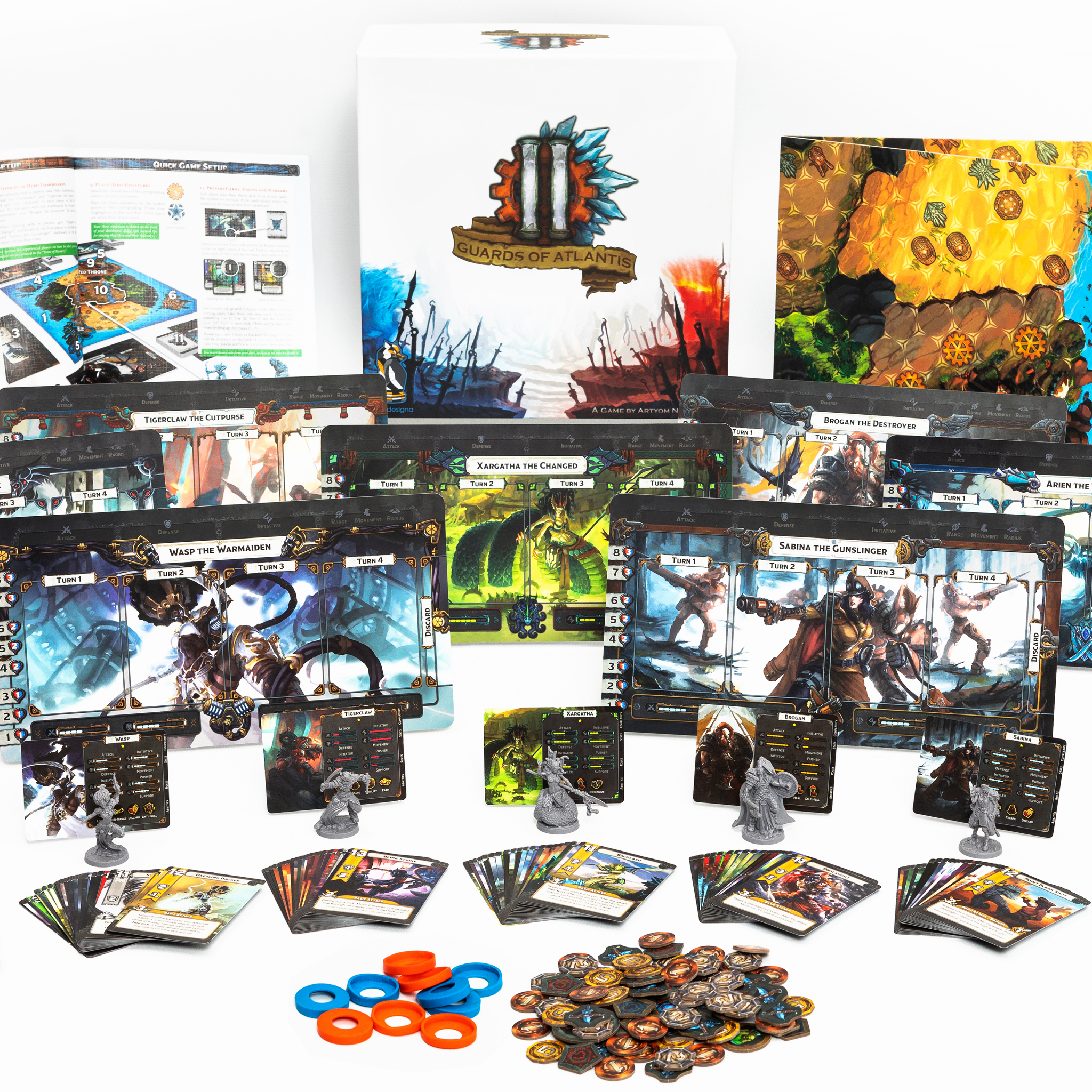 Guards of Atlantis II: Tabletop MOBA by Wolffdesigna - Guards of ...