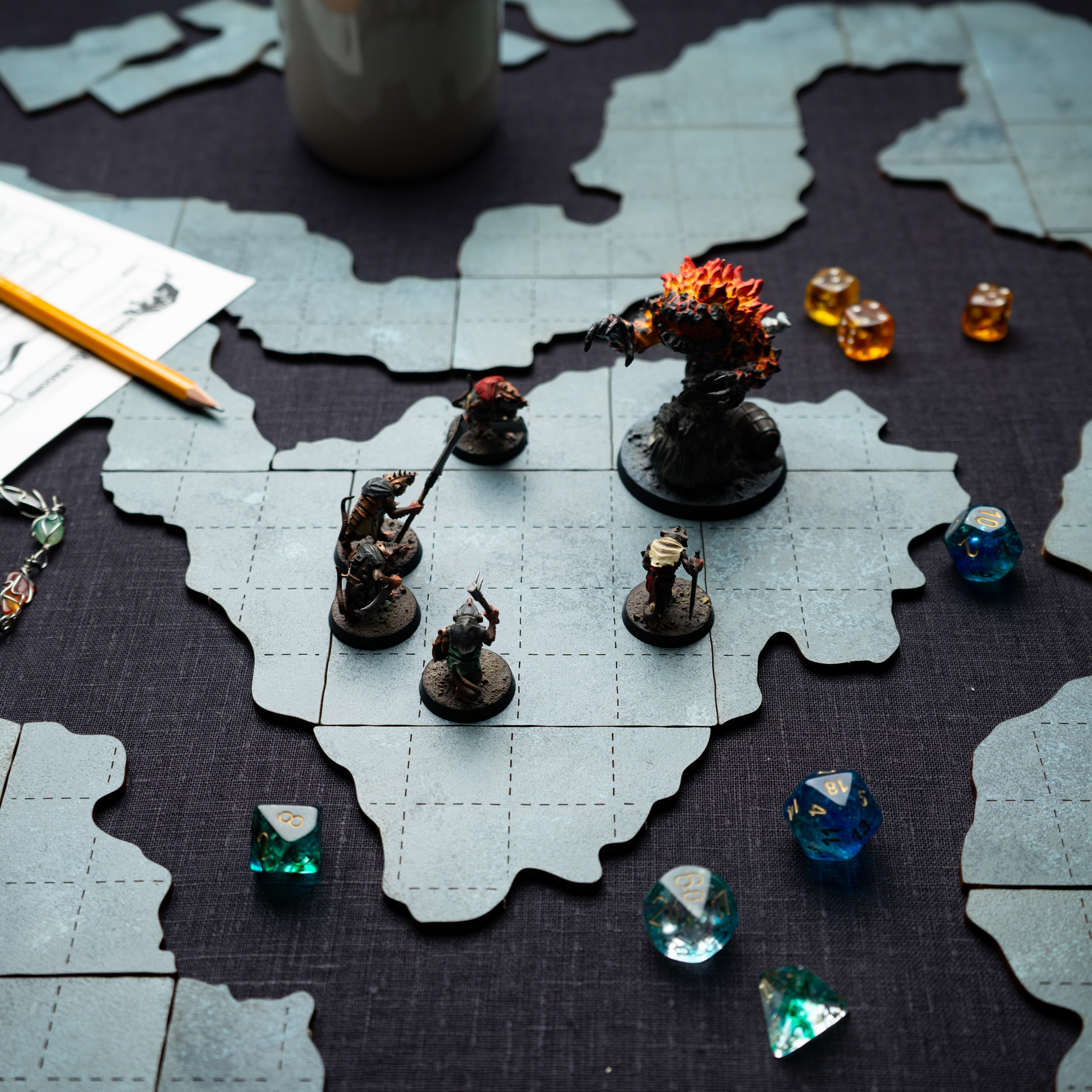 Displacer Caves - Simple modular prepainted DnD cavern tiles by ...