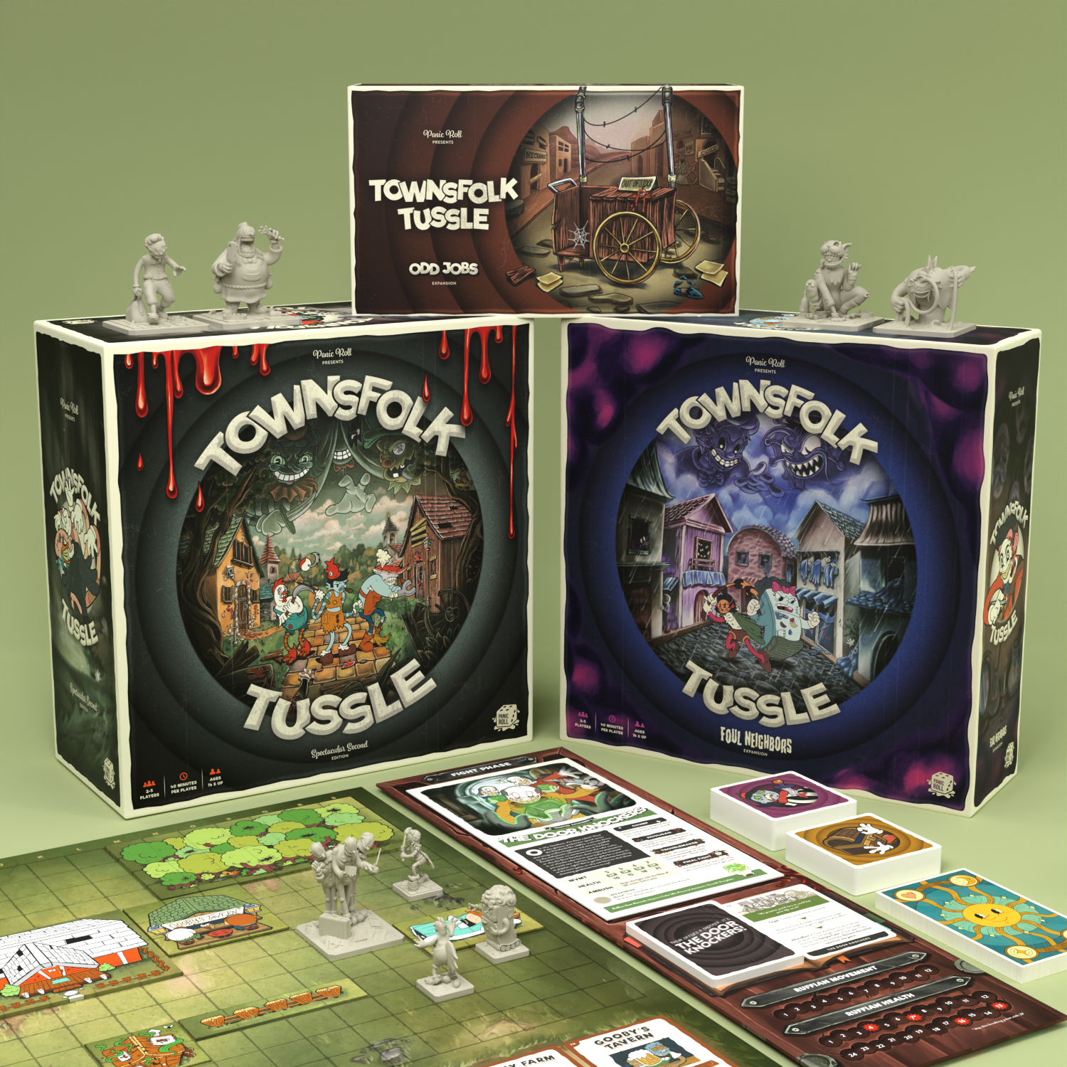 Townsfolk Tussle: Foul Neighbors and Odd Jobs by Panic Roll - Peddler's ...
