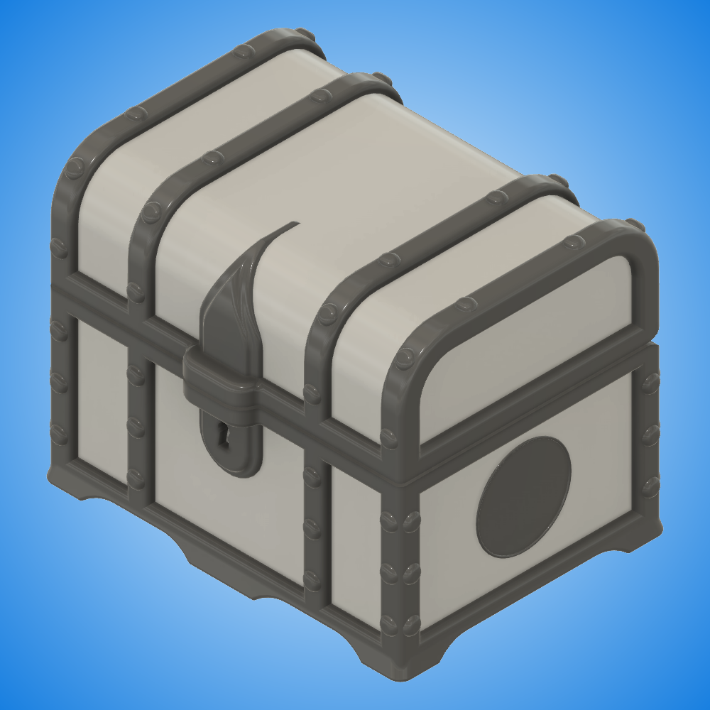 Treasure Chest Dice Box Storage by Plastic Dungeon - Digital - Treasure ...