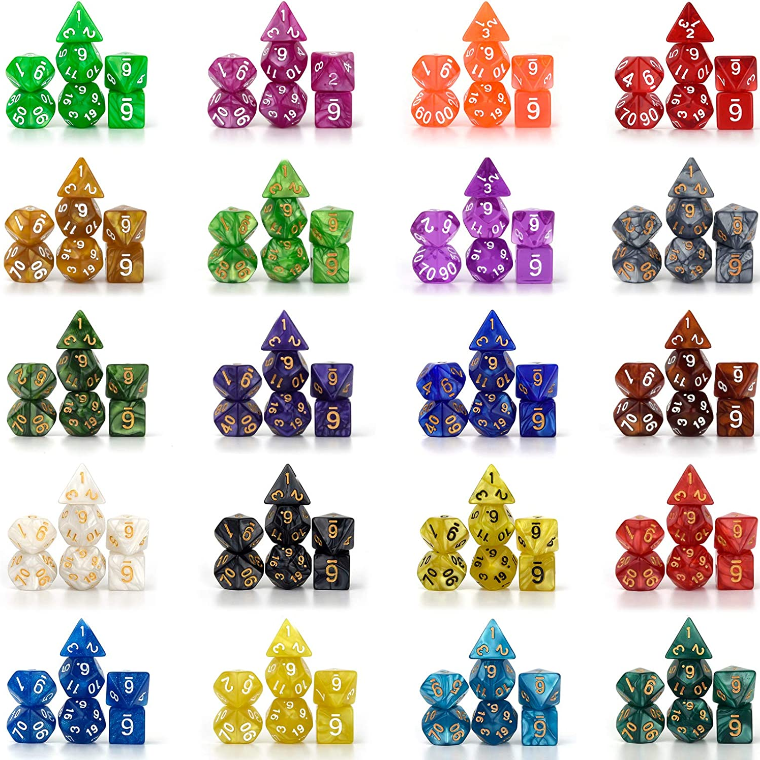 Treasure Chest Dice Box Storage by Plastic Dungeon - 7-Piece Polyhedral ...