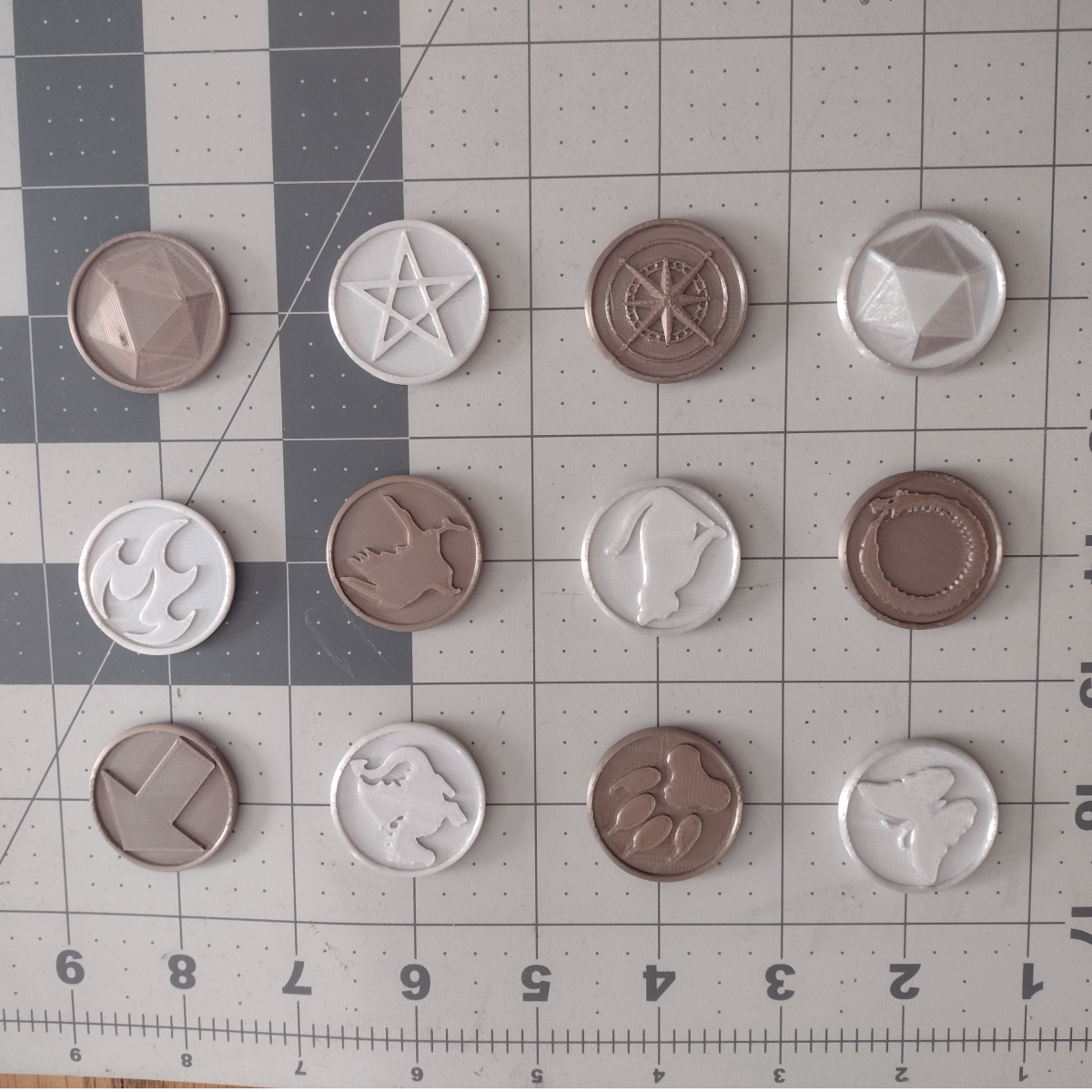 Naturopolis by Button Shy Games - 3D Printed Emblem Coin 6 Pack - Gamefound