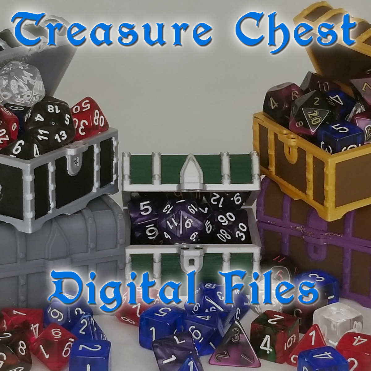 Treasure Chest Dice Box Storage by Plastic Dungeon - Digital - Treasure ...