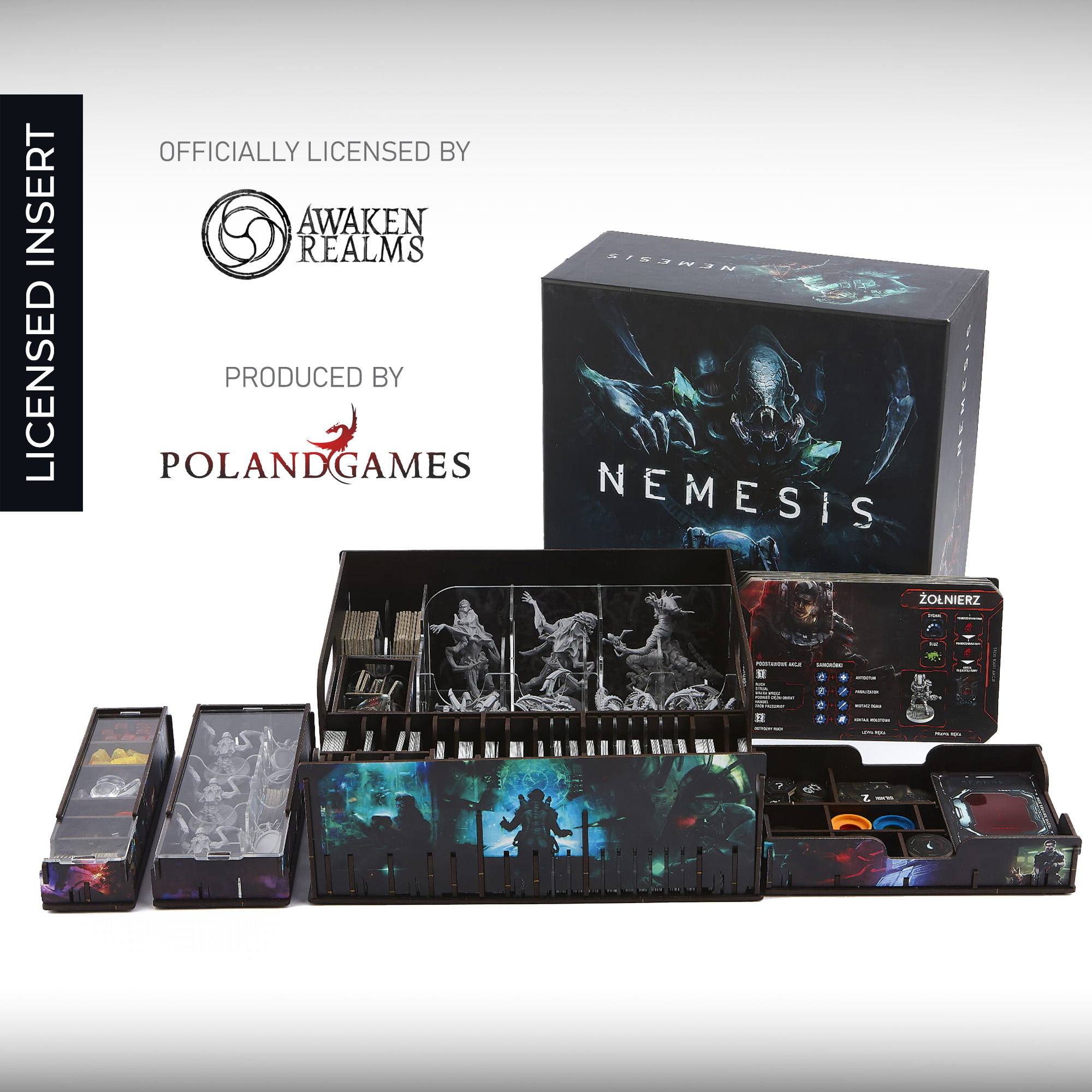 Colorful inserts with original artworks for popular games 2 by PolandGames - Insert Nemesis Core ...