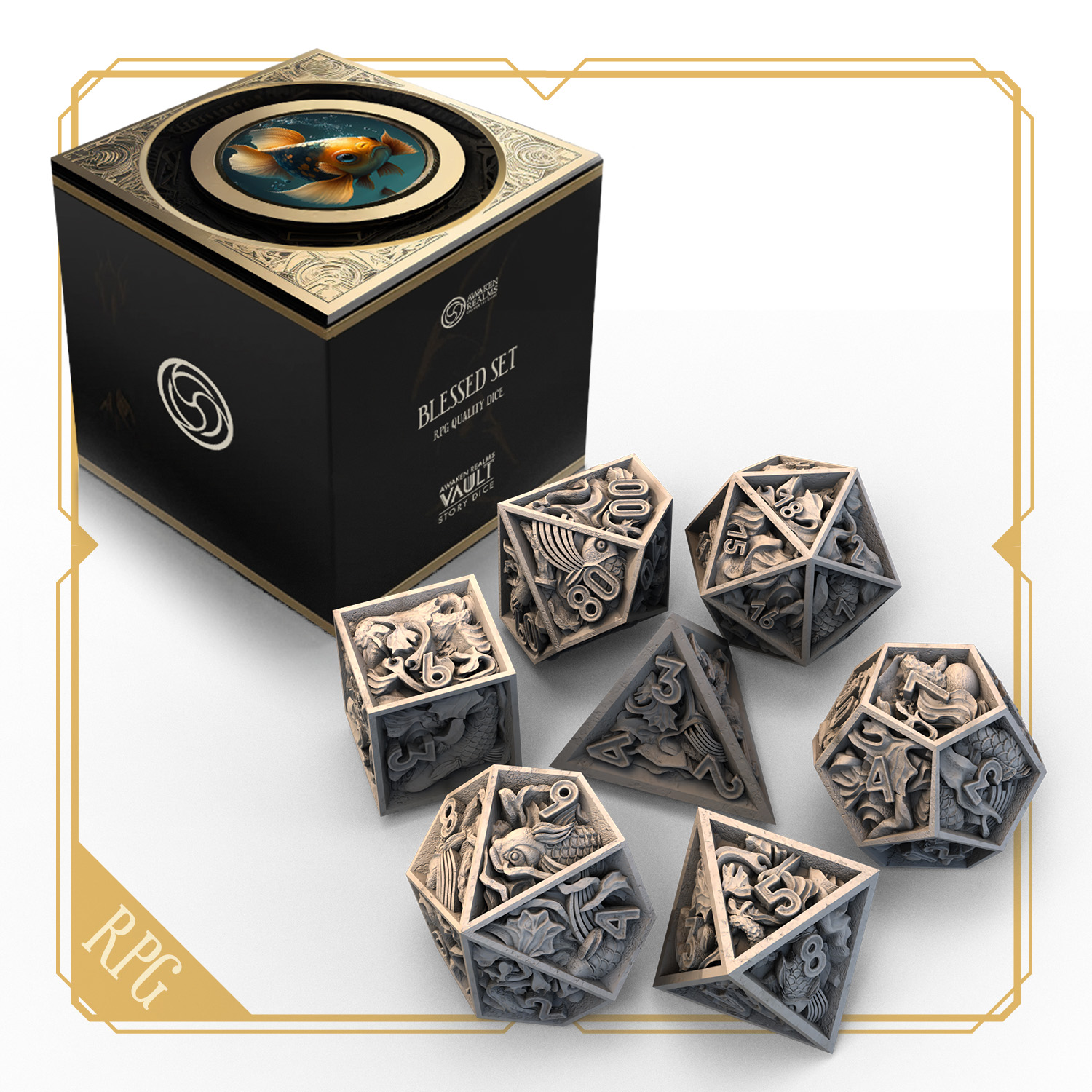AR Vault: Story Dice by Awaken Realms - Blessed dice set - Gamefound