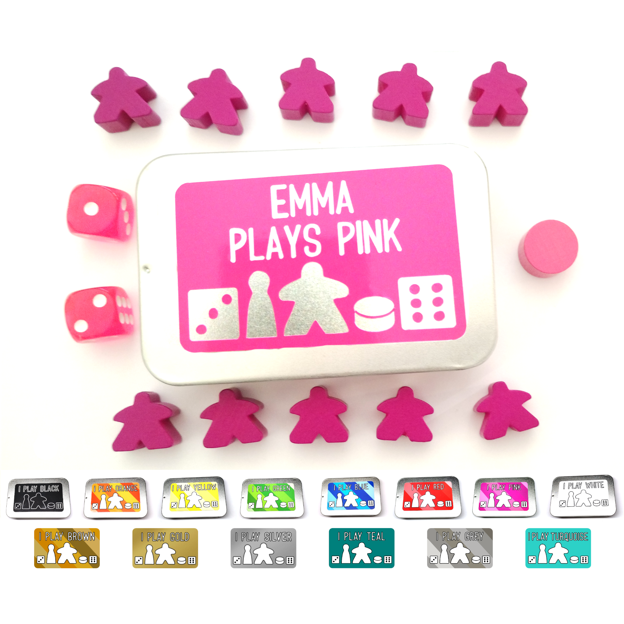 The Board Game Survival Kit 2.0 by Atikin Games - Custom Meeples Large ...