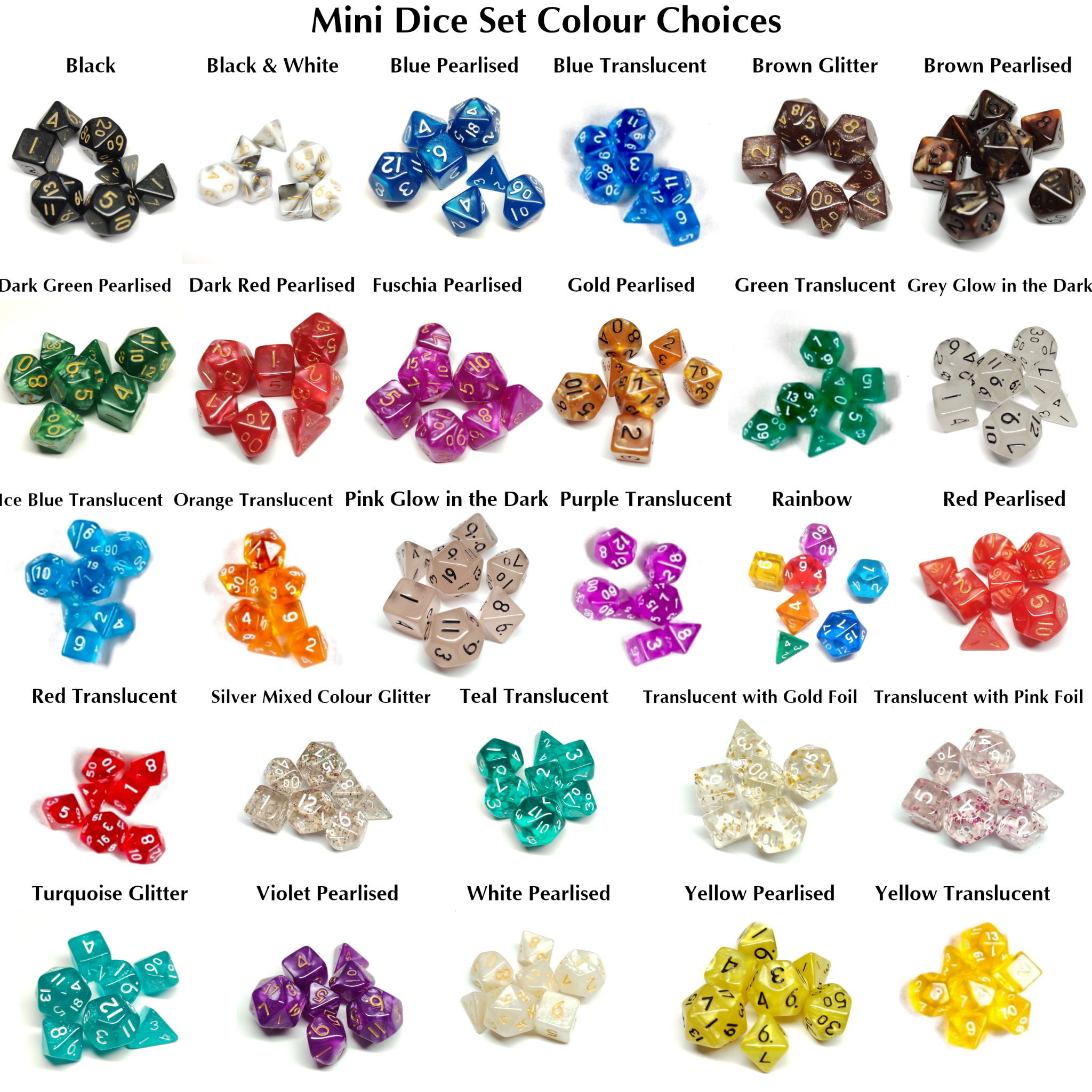 The Board Game Survival Kit 2.0 by Atikin Games - Mini Dice Set with ...