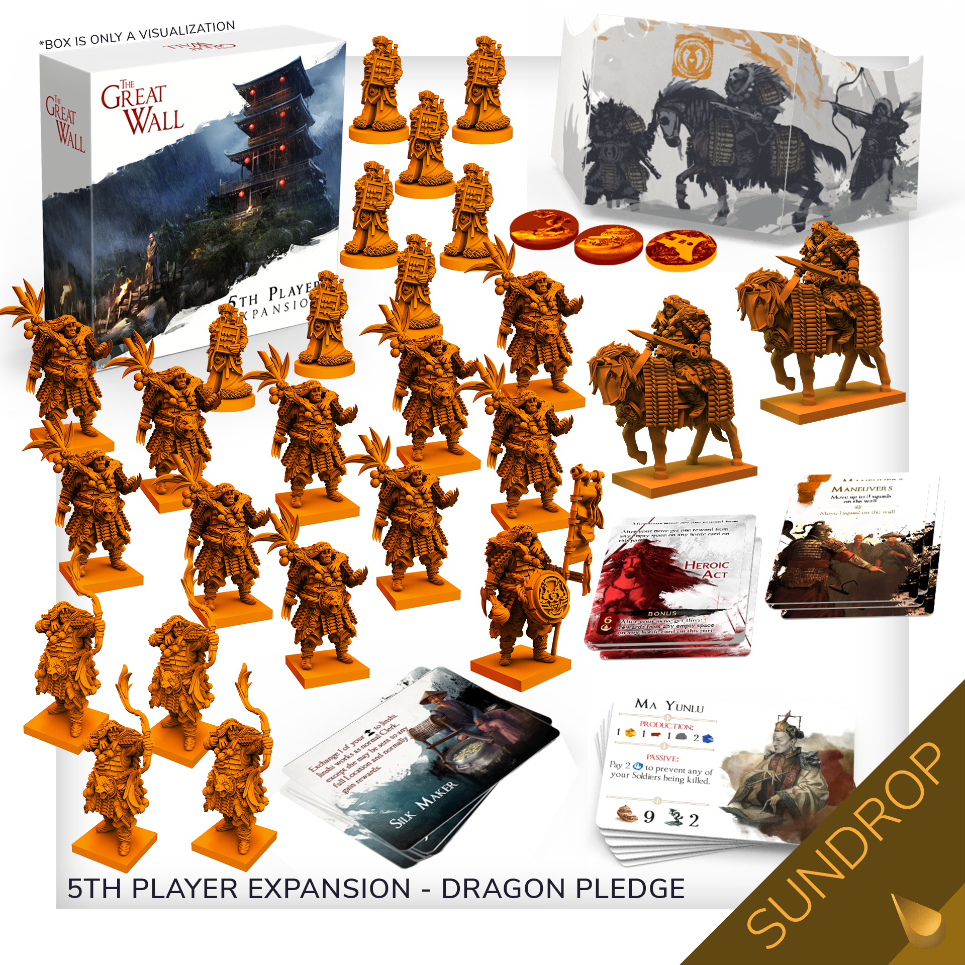 Great Wall Board Game by Awaken Realms - Stretch goals [miniatures ...