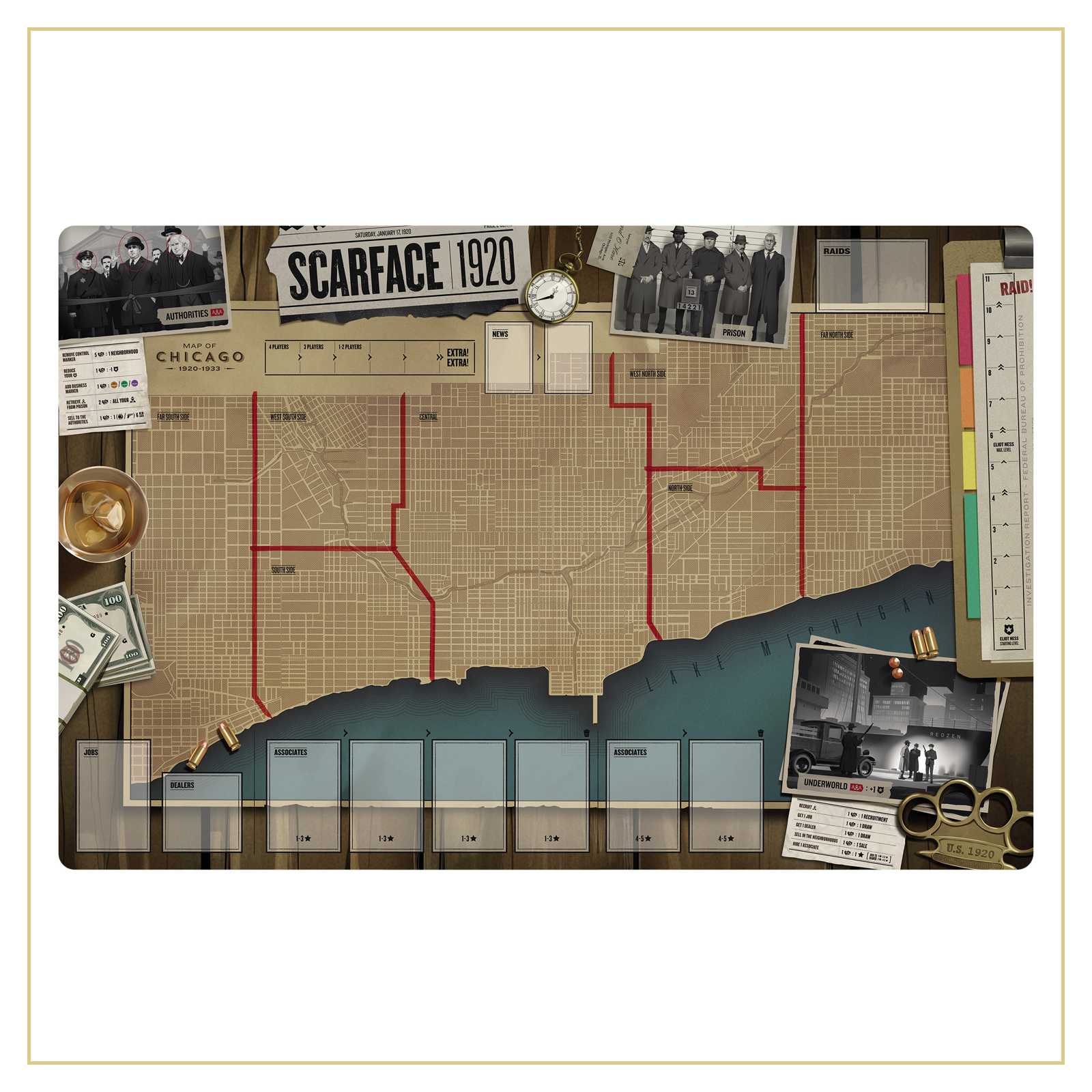 Scarface 1920: Bloody Business by Redzen Games - Original Playmat ...