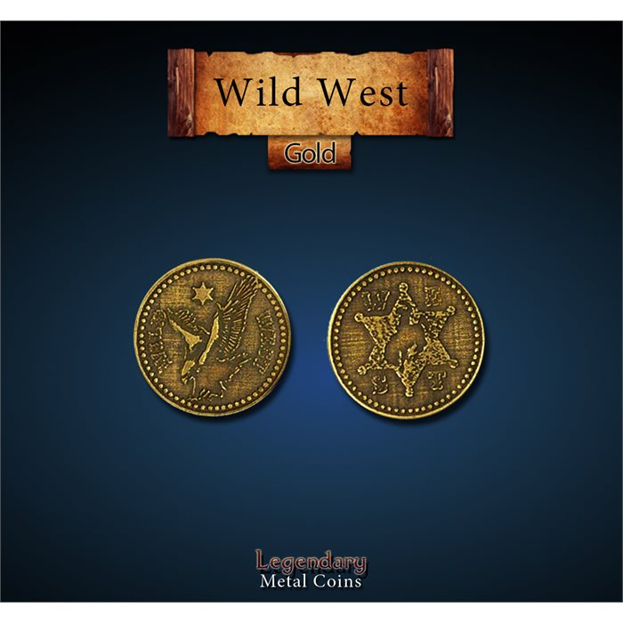 Legendary Metal Coins Season 5 by Drawlab - Wild West Gold Coins ...