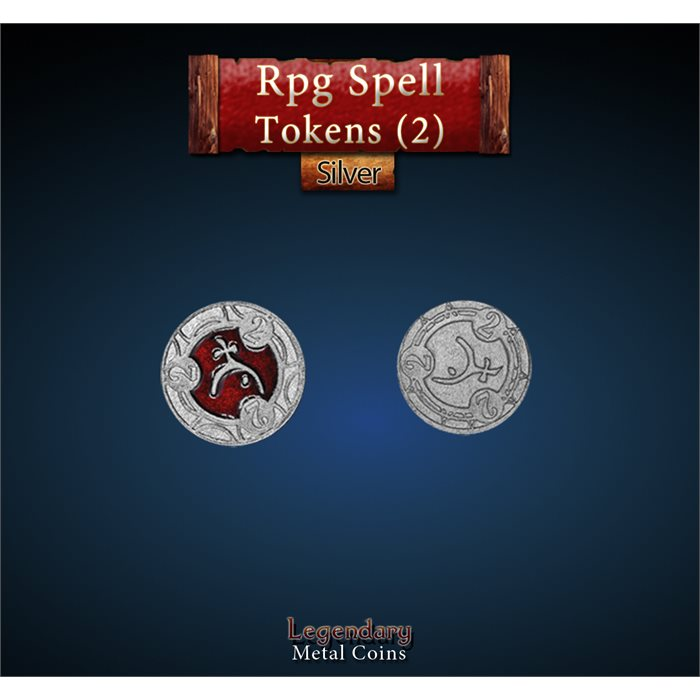 Legendary Metal Coins Season 5 by Drawlab - RPG Spell Token 2 - RED ...