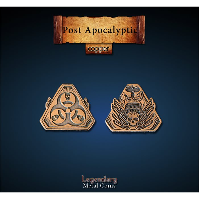 Legendary Metal Coins Season 5 by Drawlab - Post Apocalyptic Copper ...