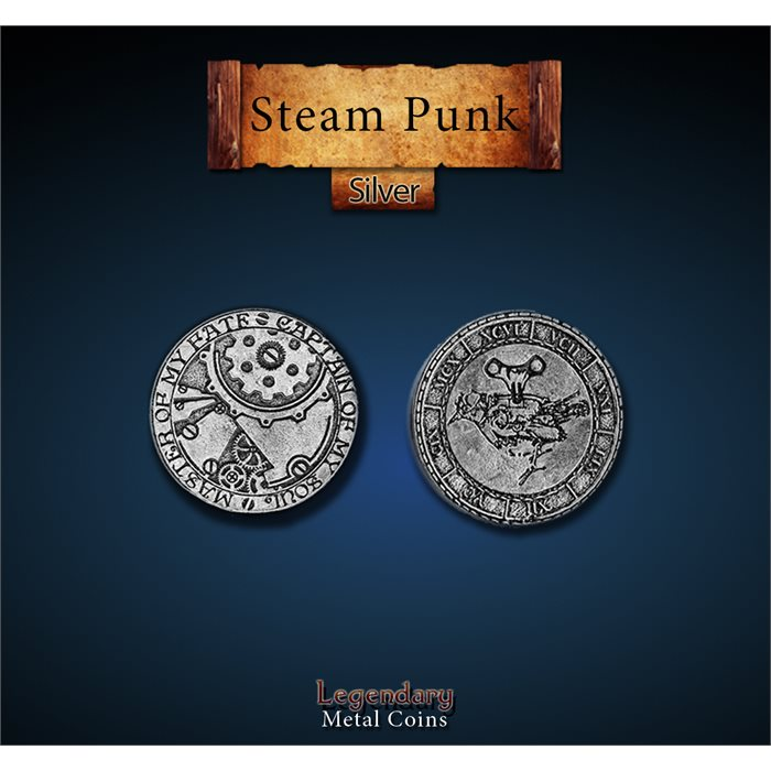 Legendary Metal Coins Season 5 by Drawlab - Steampunk Silver Coins ...